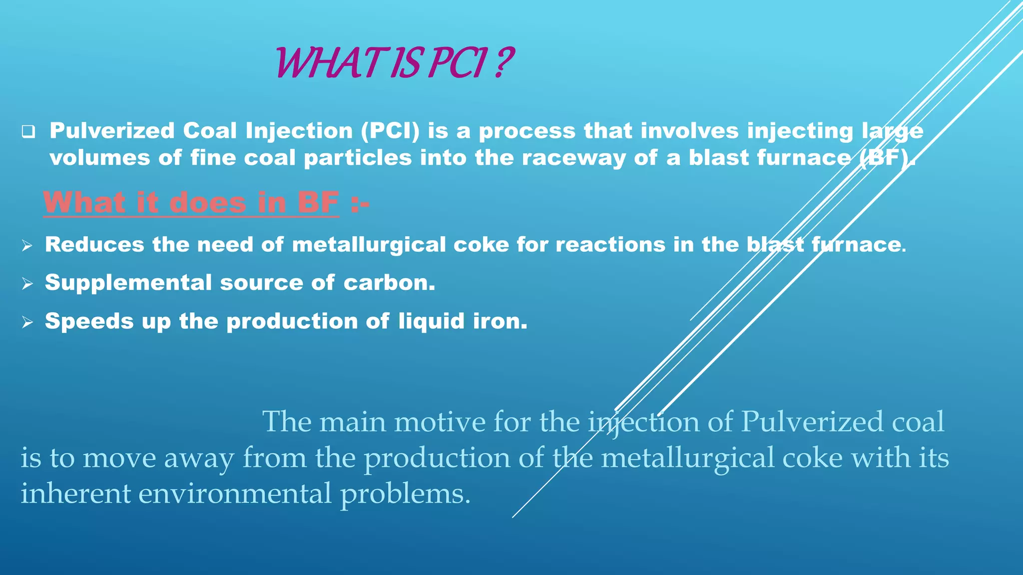 Pulverized coal injection | PPTX