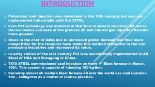 Pulverized coal injection | PPTX