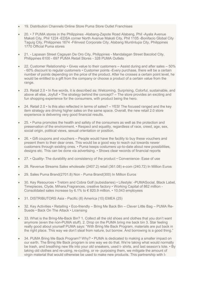 Puma analysis presentation transcript | PDF