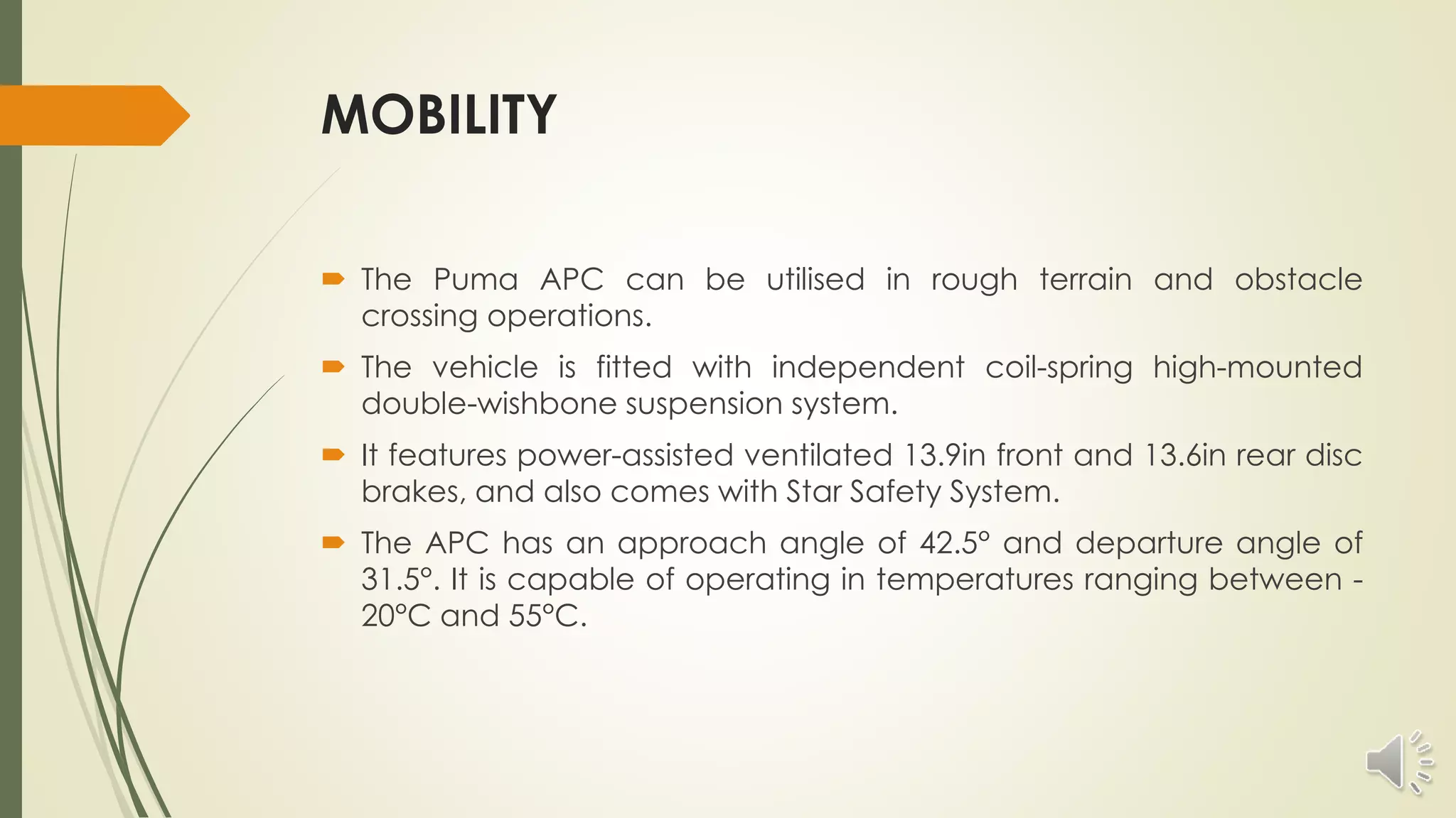 Puma armoured personnel carrier (apc), canada | PPTX | Arms ...