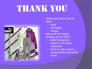 Puma digital strategy | PPTX