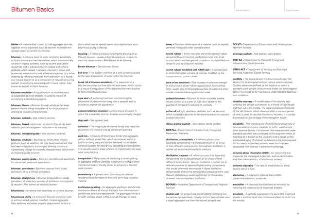 Puma Bitumen - Bitumen Basics | PDF