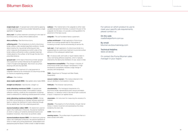 Puma Bitumen - Bitumen Basics | PDF