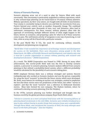 Scenario Planning (an Introduction) | PDF