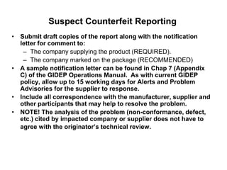 Mitigating Counterfeit Issues Through GIDEP- Pumford Karpen | PDF