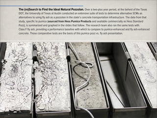 Pumice Pozz vs. Fly Ash as an SCM for Concrete | PDF