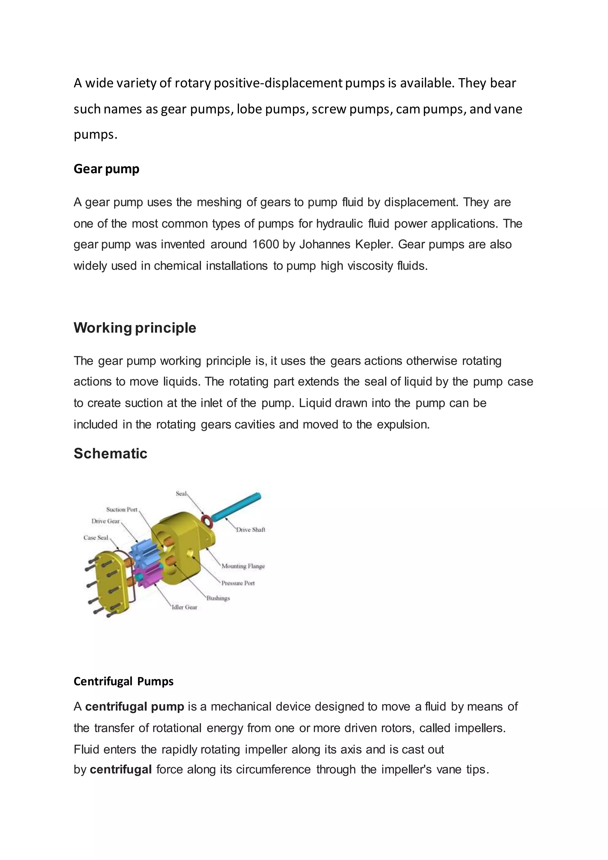 Pump and its use | PDF