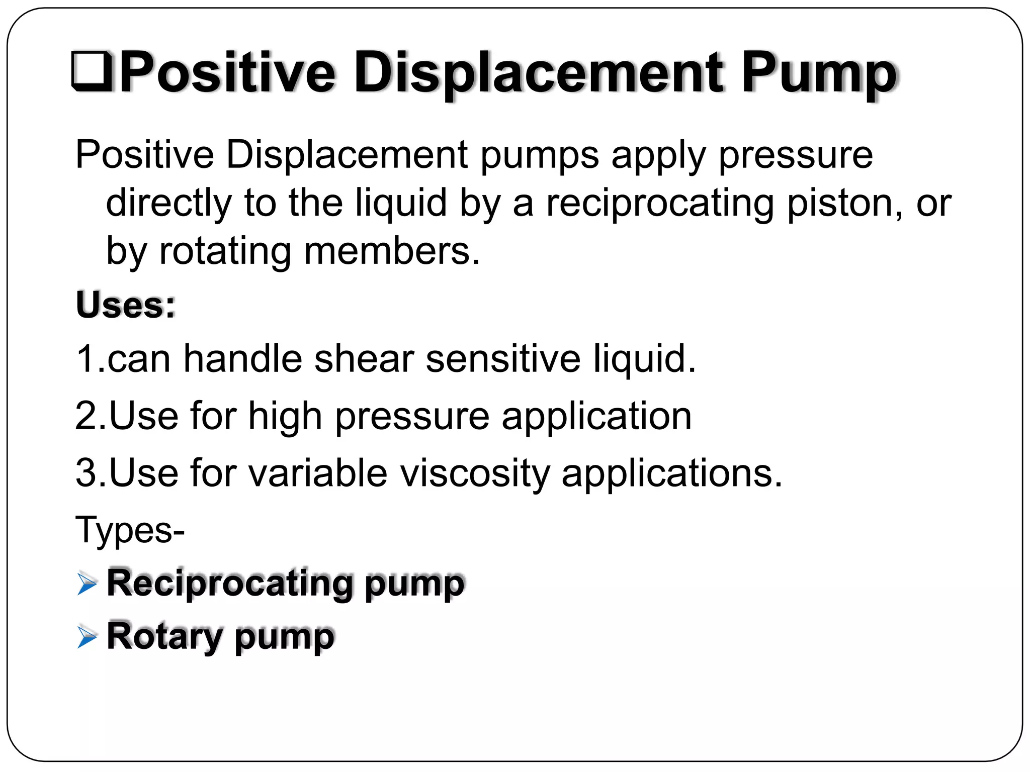 Pump and it's types | PDF | Physics | Science
