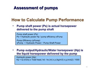 Pump and cooling tower energy performance | PPT