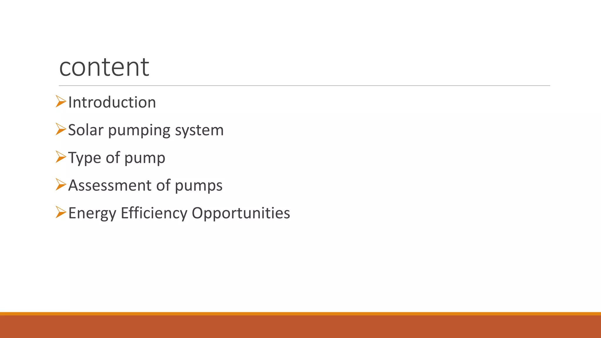 Pump and pumping system | PPTX