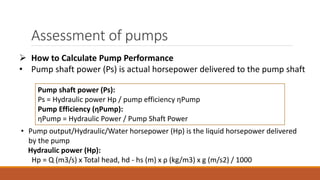 Pump and pumping system | PPTX