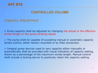 Pump api 675 presentation | PPTX