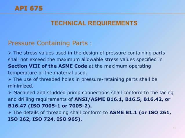 Pump api 675 presentation | PPTX