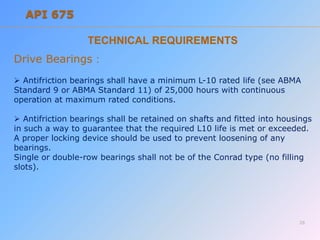 Pump api 675 presentation | PPTX