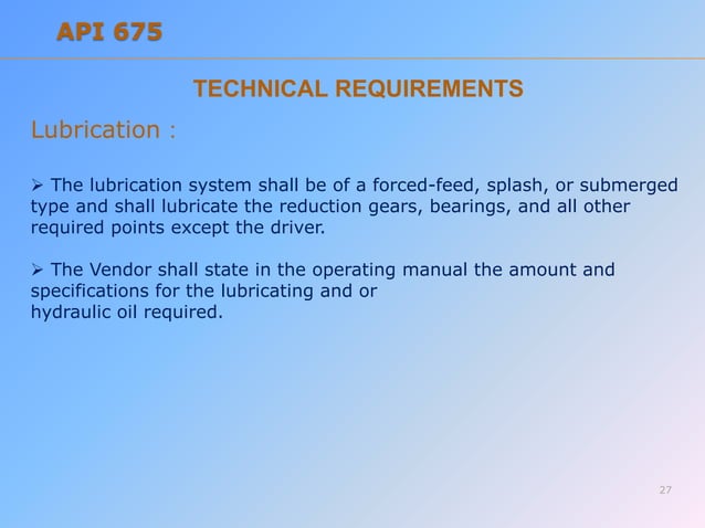 Pump api 675 presentation | PPTX