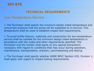 Pump api 675 presentation | PPTX