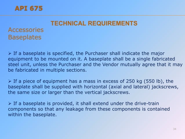Pump api 675 presentation | PPTX