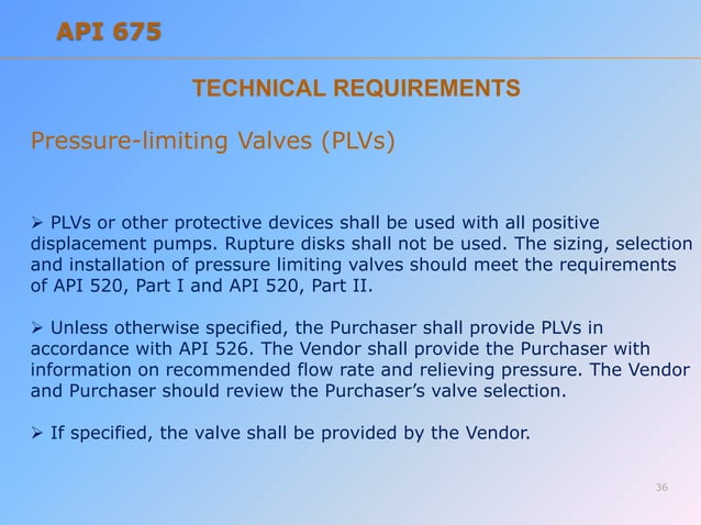 Pump api 675 presentation | PPTX