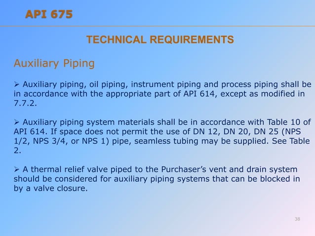 Pump api 675 presentation | PPTX