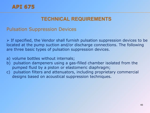 Pump api 675 presentation | PPTX