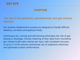 Pump api 675 presentation | PPTX