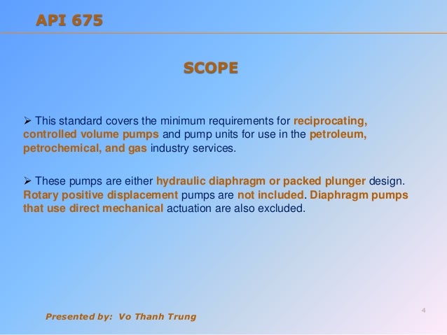 Pump api 675 presentation