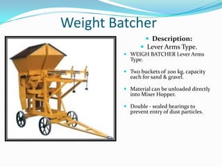 Pump & Concrete Mixture By Balaji Construction Equipment, West Bengal | PPT