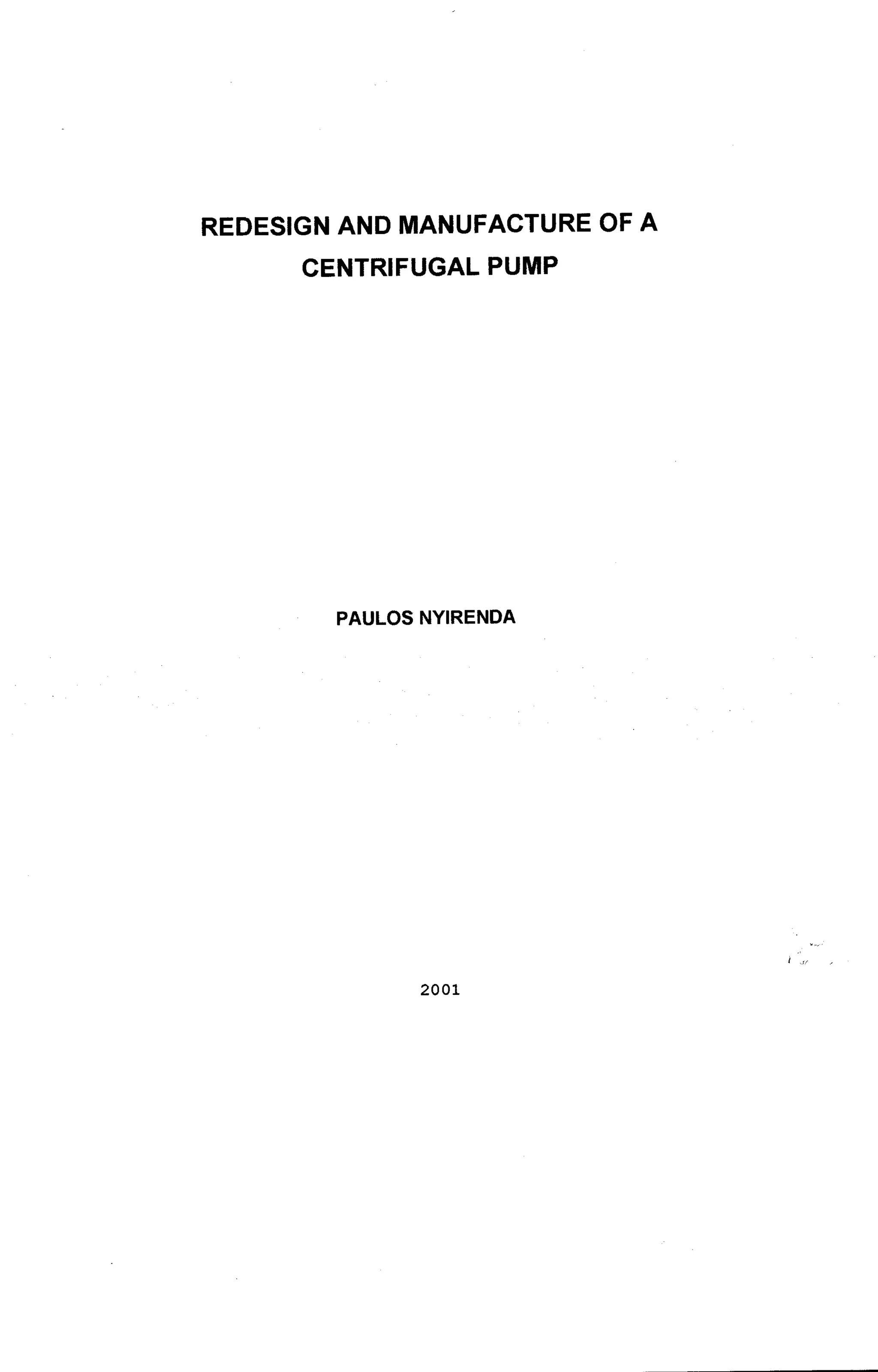 Pump design | PDF