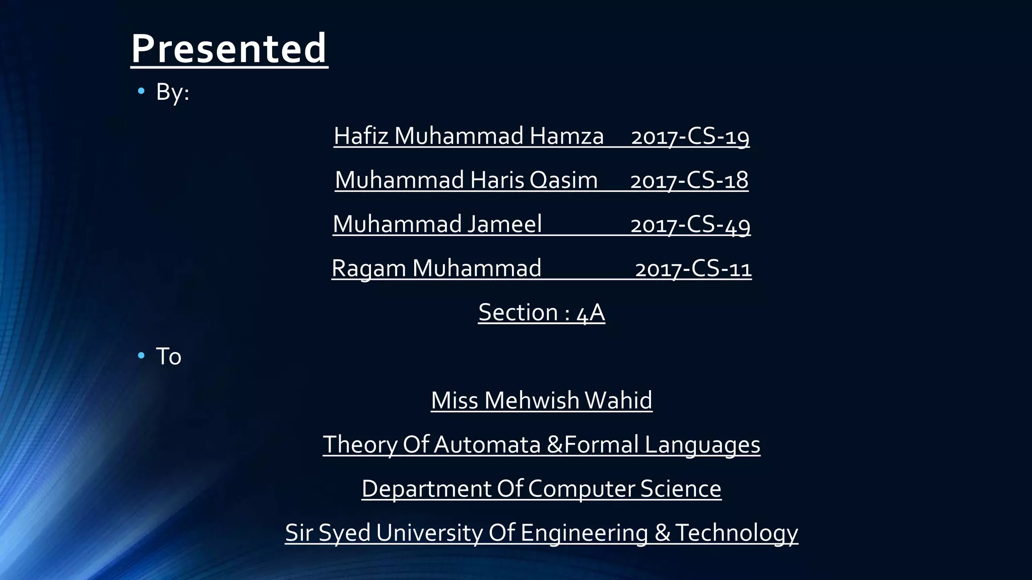 Pumping lemma Theory Of Automata | PPTX | Programming Languages | Computing