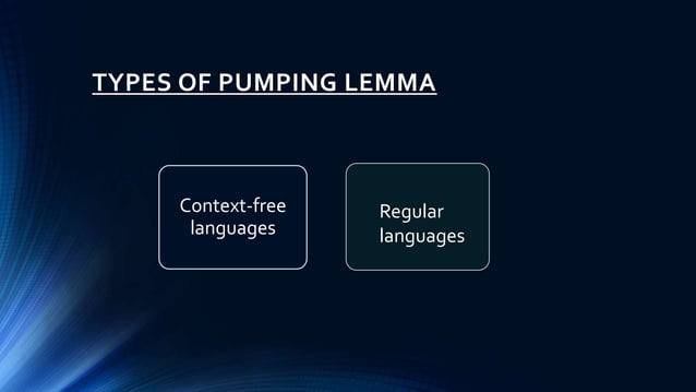 Pumping lemma Theory Of Automata | PPTX | Programming Languages | Computing