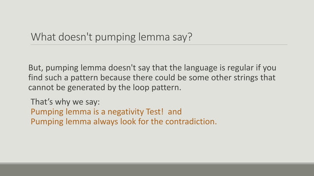 Pumping lemma | PDF