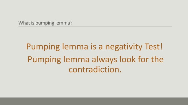 Pumping lemma | PDF