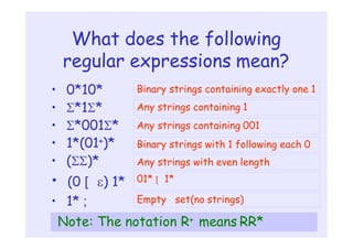 Pumping lemma for regular set h1 | PPT