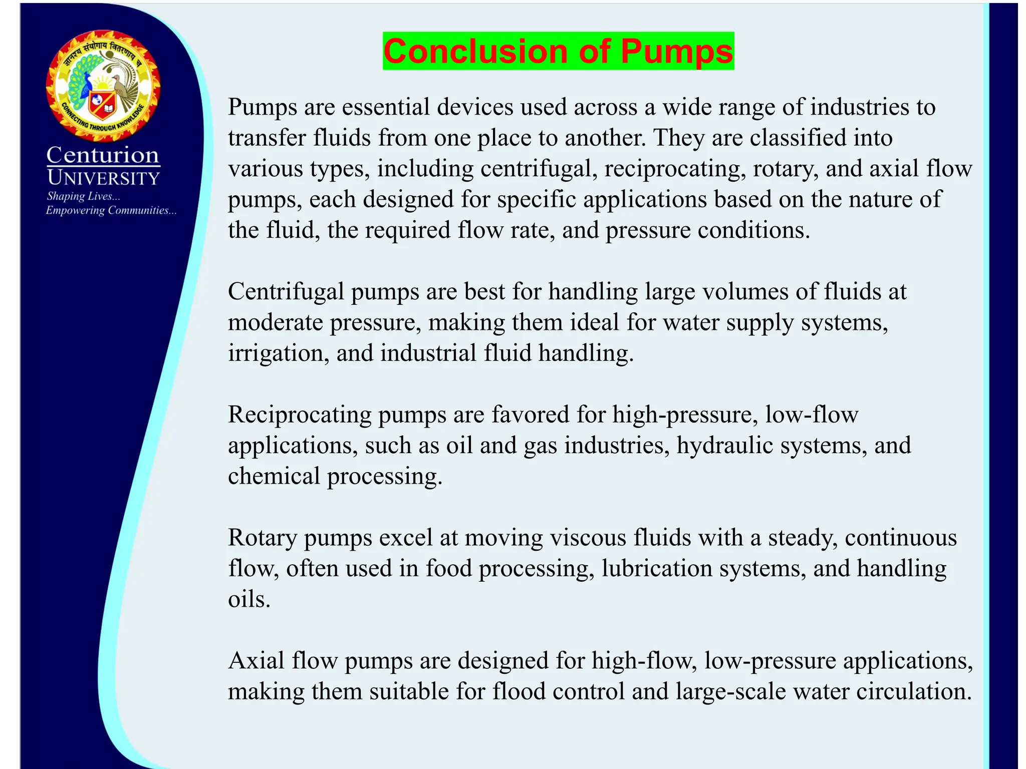PUMPING SYSTEM IN DAIRY AND FOOD ENGINEERING .pptx