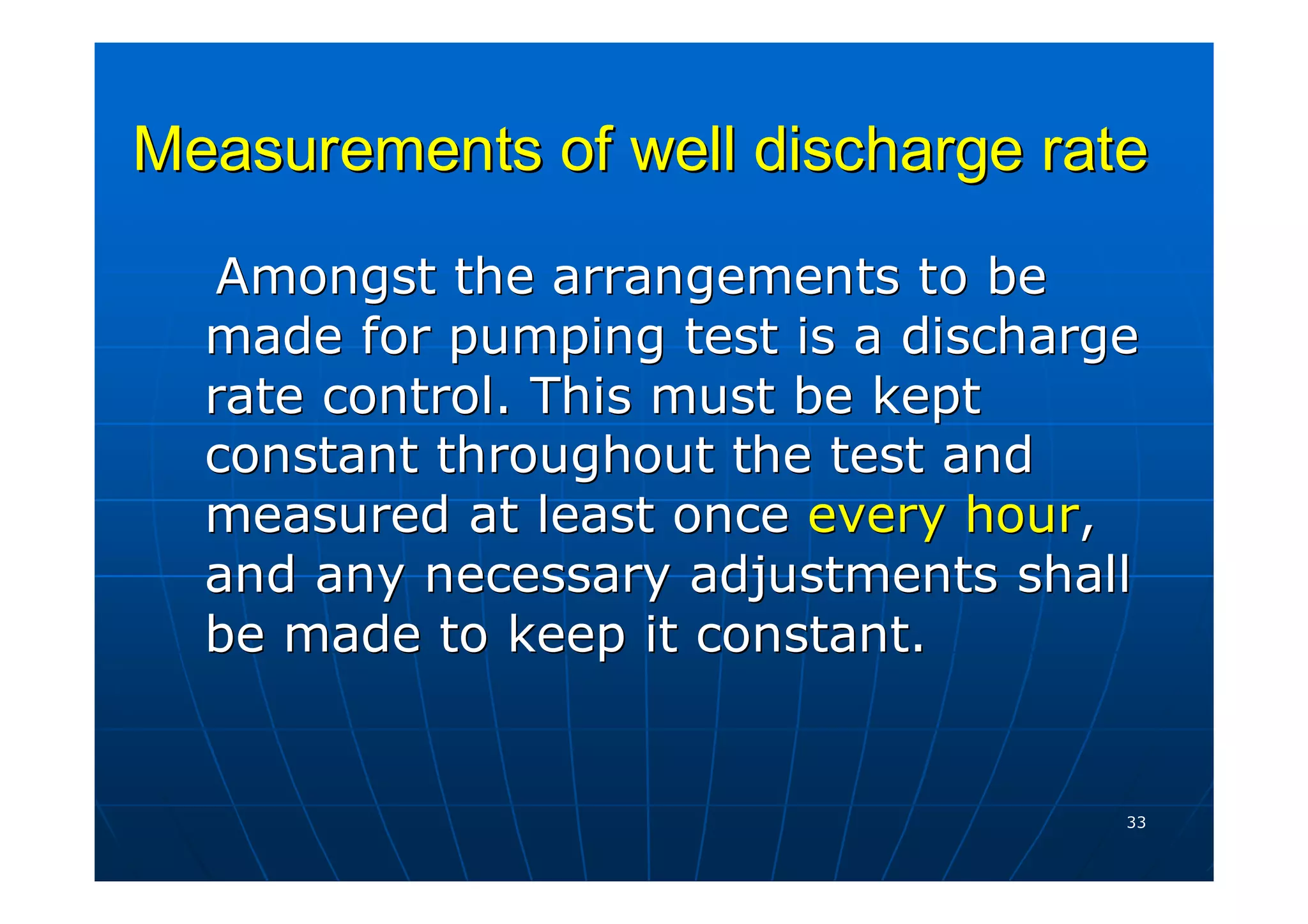 Pumping test | PDF