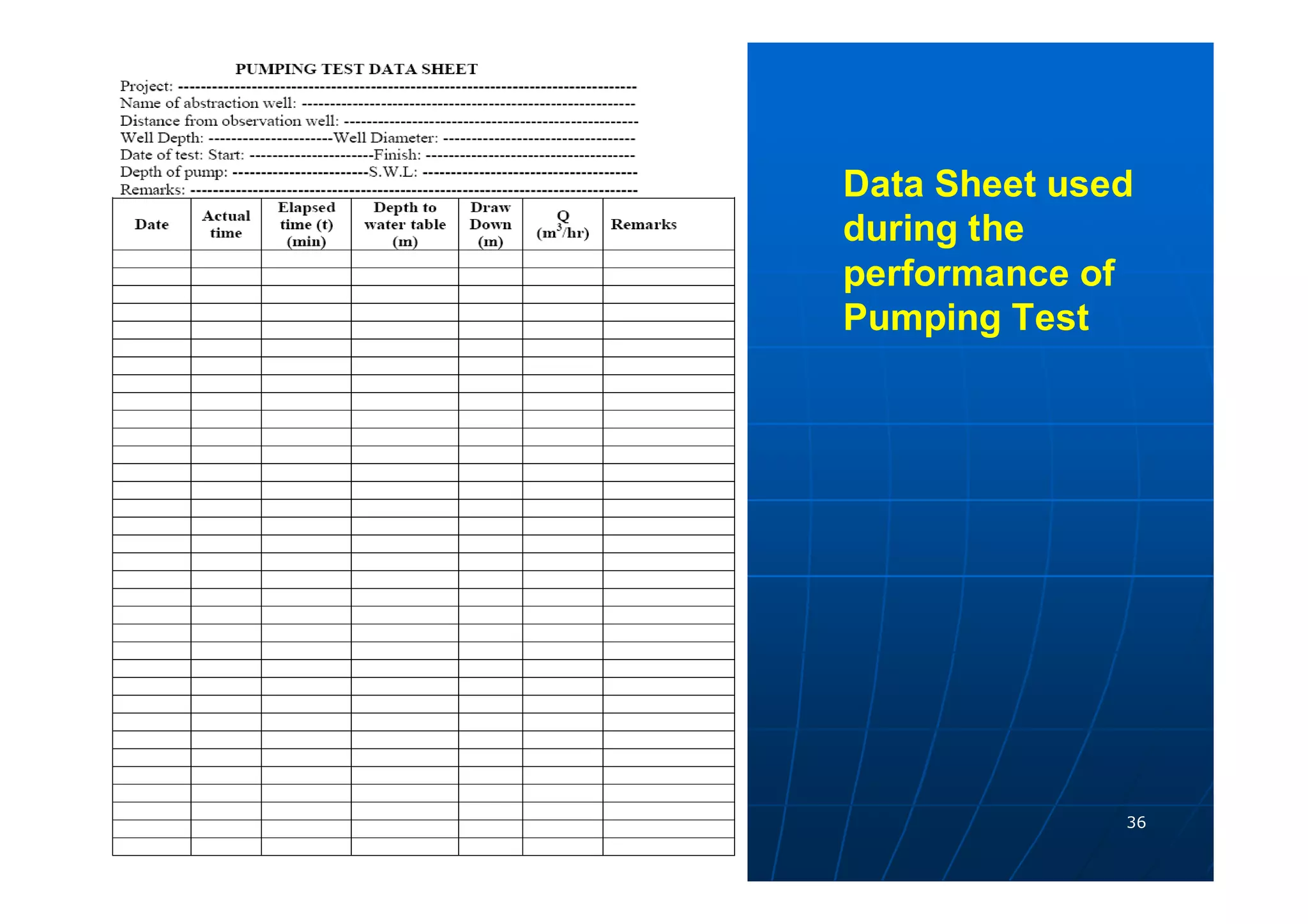 Pumping test | PDF
