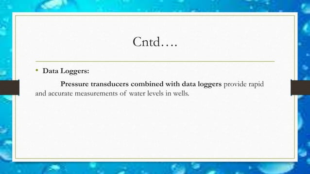 Pumping test | PPTX | Geology | Science