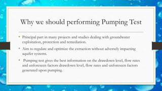 Pumping test | PPTX