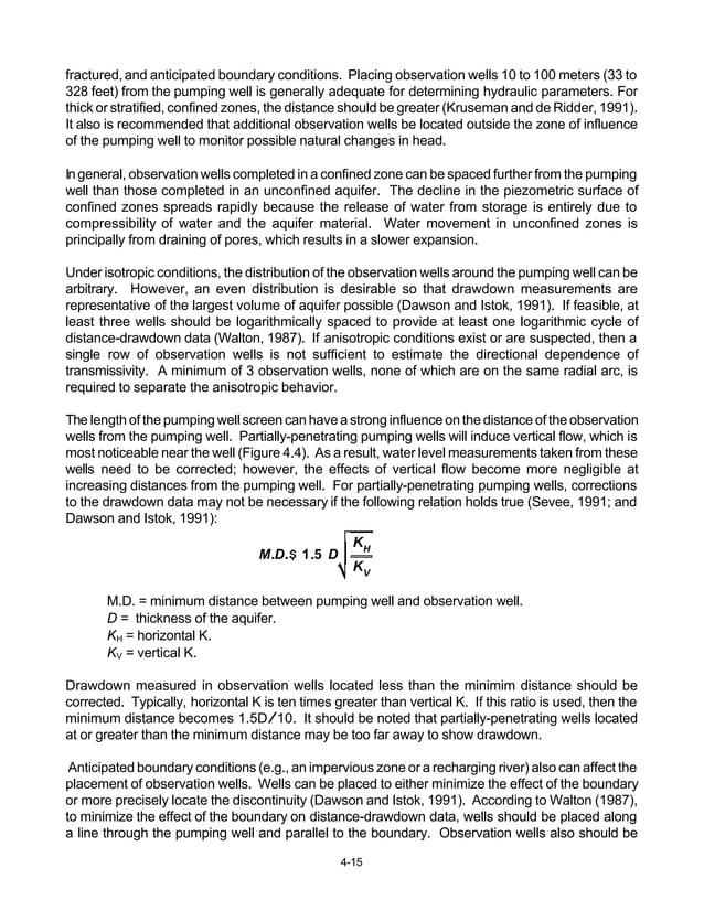 Pumping tests, epa guidance | PDF