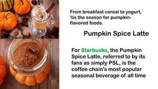 Pumpkin products | PDF