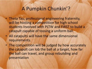 Pumpkin chunkin powerpoint | PPTX
