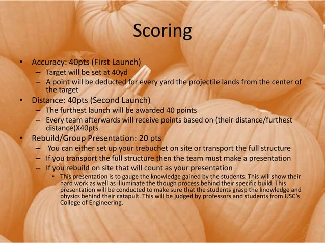 Pumpkin chunkin powerpoint | PPTX