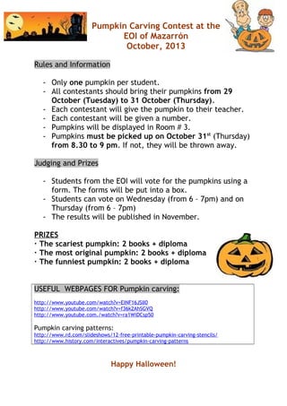 Pumpkin contest | DOC