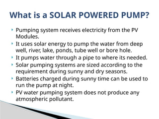 PUMP OPERATION WITH SOLAR POWER B TECH.pptx