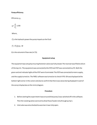 Pump report | DOCX