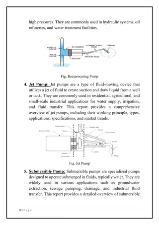 Different Types of Pump with Specifications | PDF