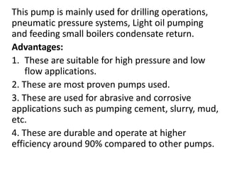 Various types of Pumps in mechanical engineering.pptx