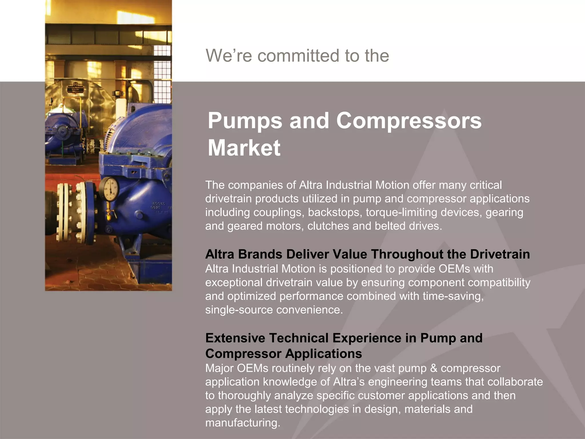 Pumps & Compressors Applications and Innovations | PPT