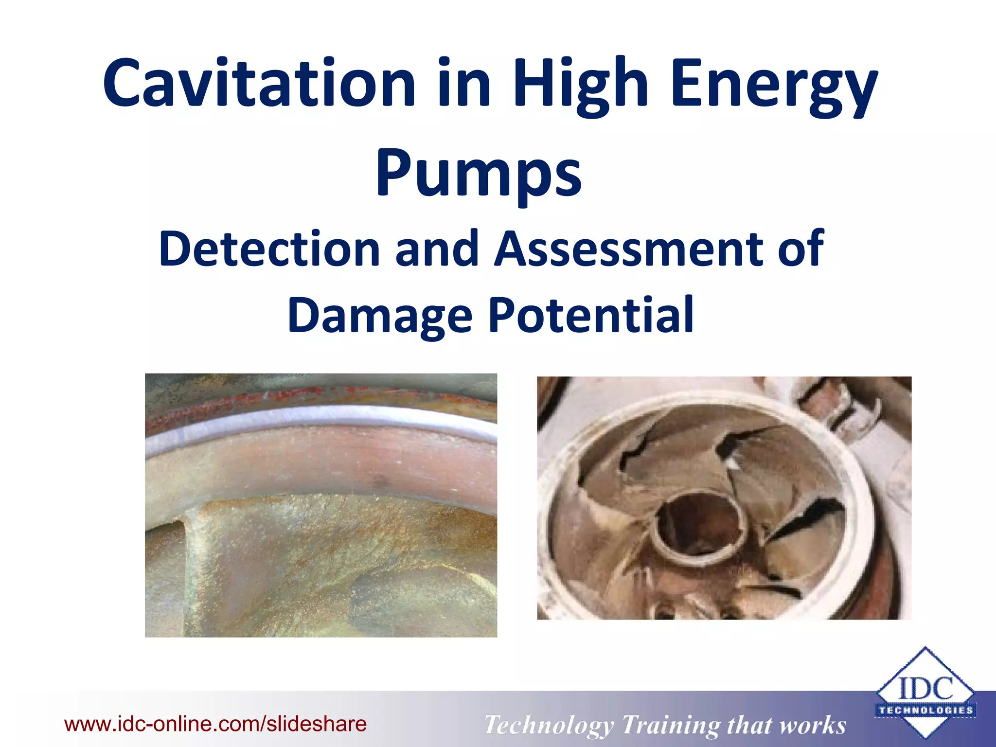 Pumps and Cavitation | PPT
