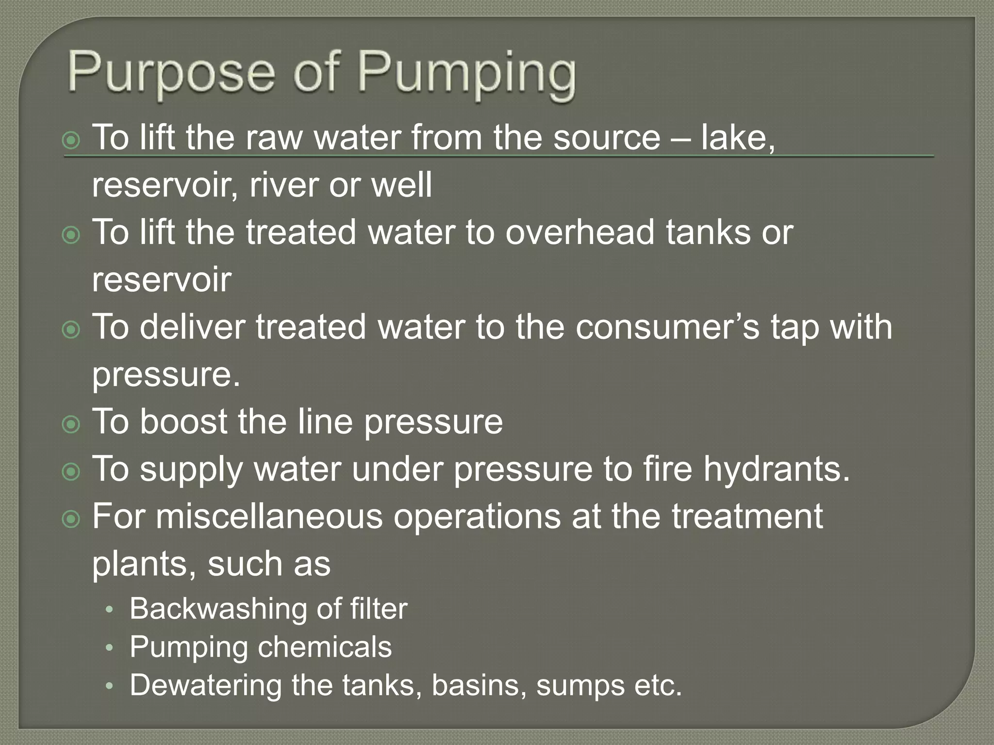 Pumps and pipes | PPTX